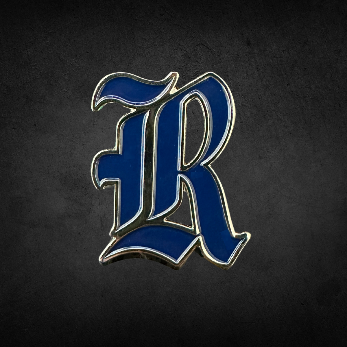 Rice University Old English “R” Lapel Pins – Classic & Chrome – Pinned Pins